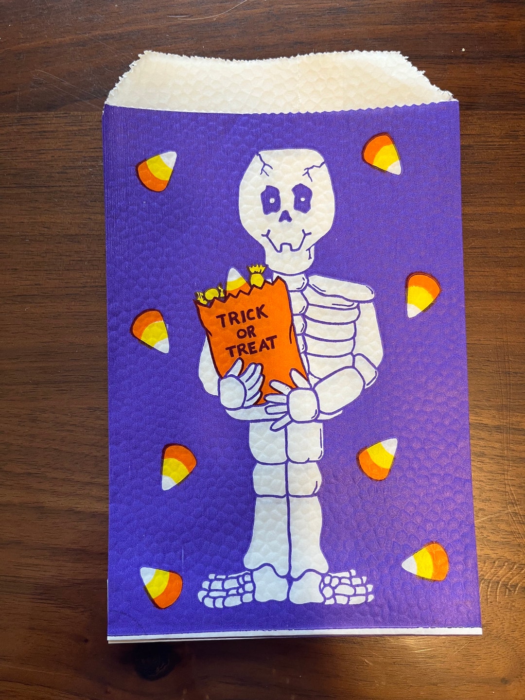 Vintage Halloween Skeleton Paper Bag: Trick-or-treat Party Favor - Etsy