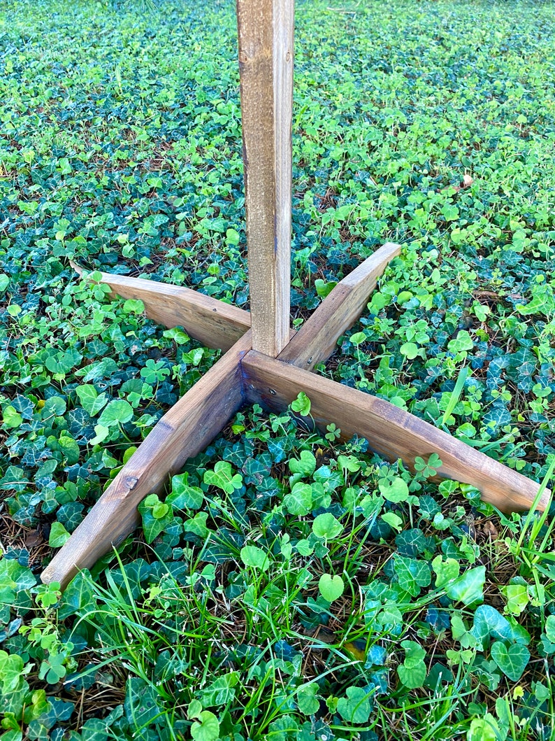 Pole for wooden sign / Signs support / Self standing base | Etsy