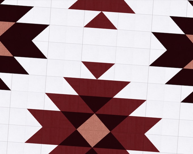 Aztec Quilt PATTERN (queen) - Etsy