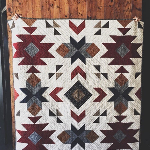 Aztec Quilt PATTERN queen - Etsy