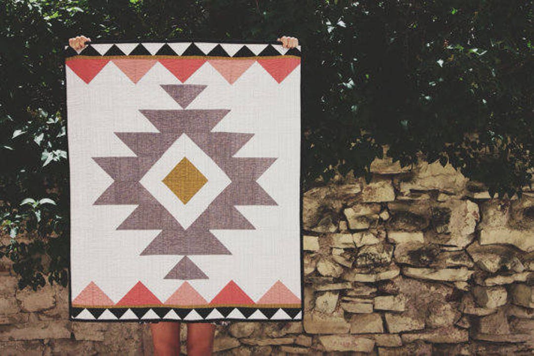 Aztec Quilt PATTERN queen - Etsy