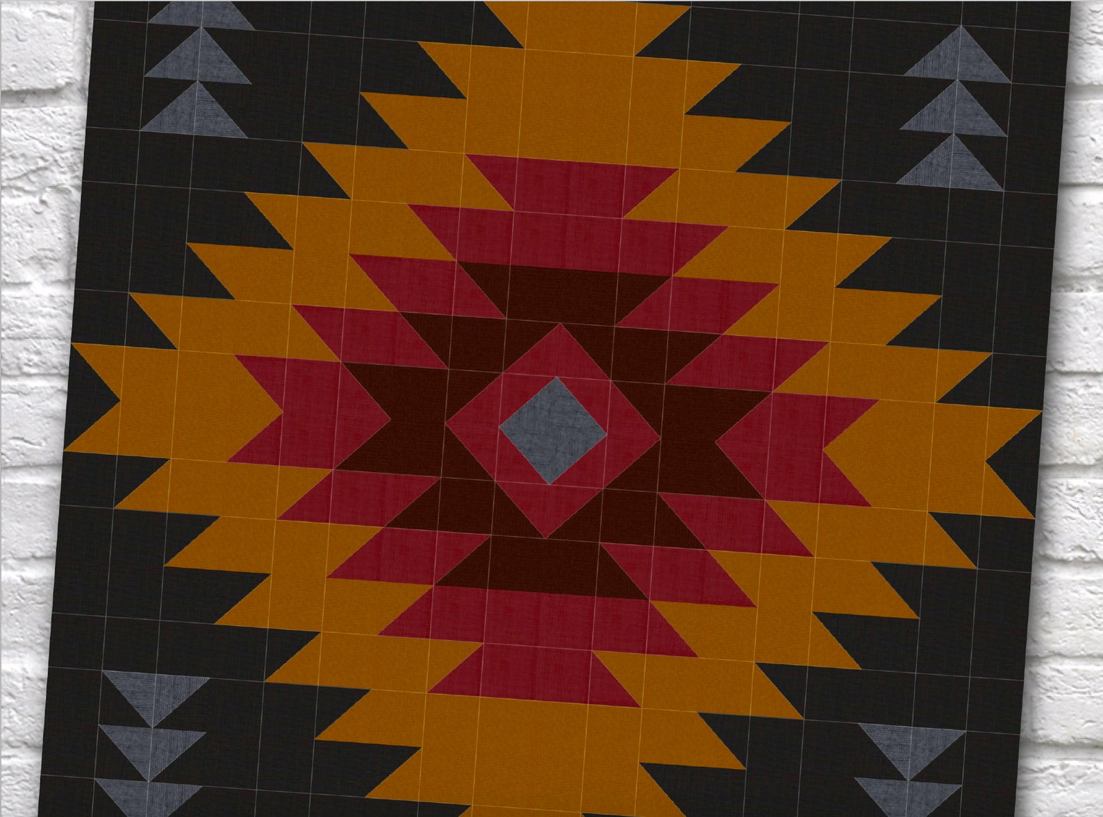 Sunset Aztec Quilt PATTERN - Etsy UK