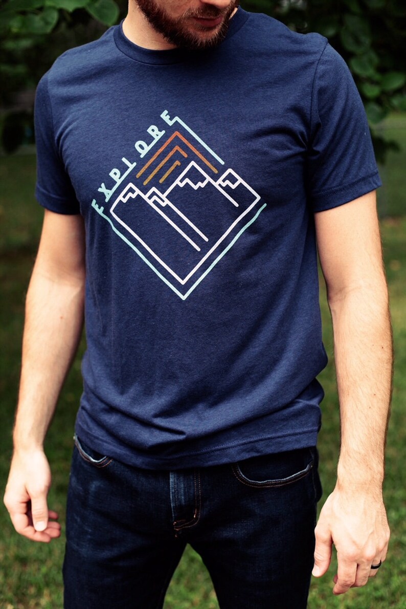 Explore Mountains Tee - Etsy
