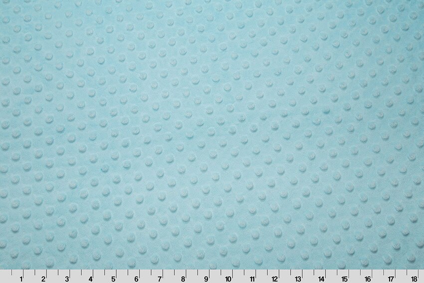 34 Remnant Aqua Blue Minky Fabric by the Yard Korean | Etsy