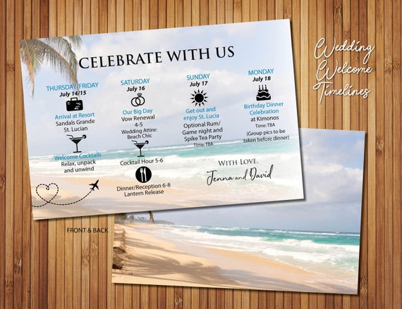 Destination wedding program | Beachweddingtips.com