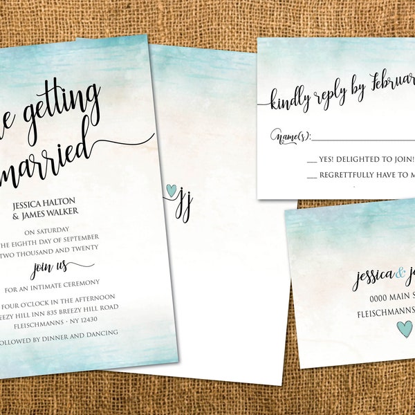 Intimate Ceremony Invitation - Etsy