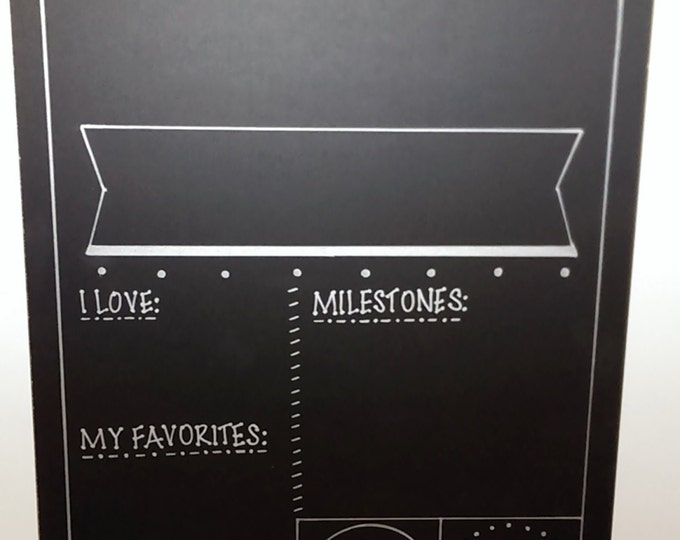 Custom Painted Chalkboard Milestone Template/sign 18 X 24 - Etsy