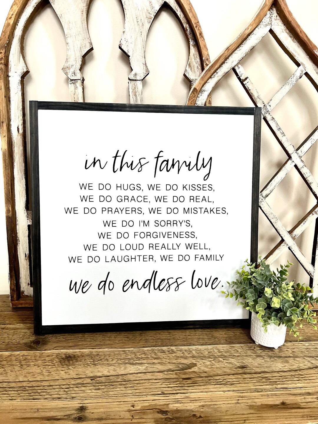 In This Family Family Sign Farmhouse Decor Family Rules in - Etsy
