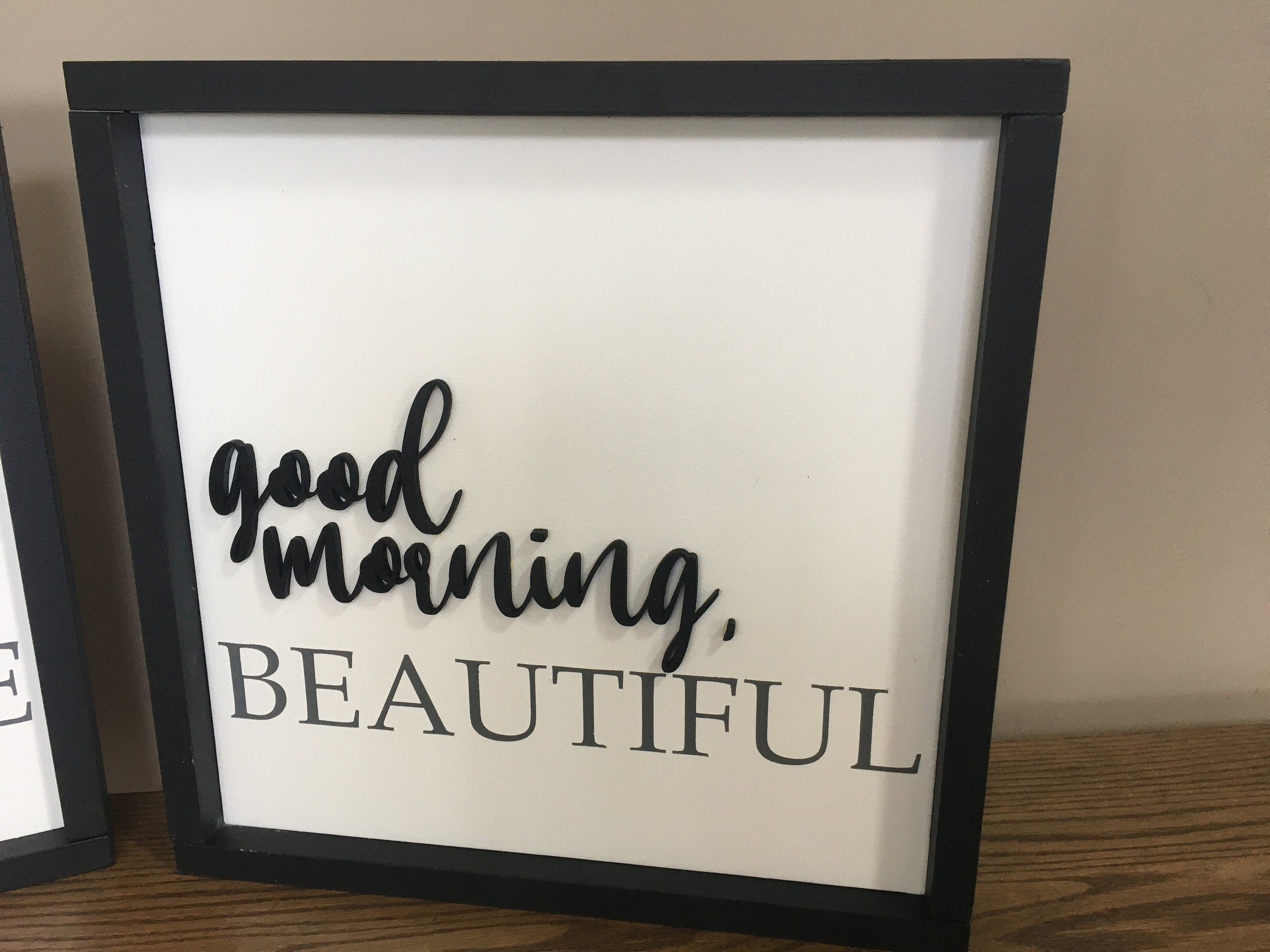 Hello There Handsome & Good Morning Beautiful Signs | Etsy