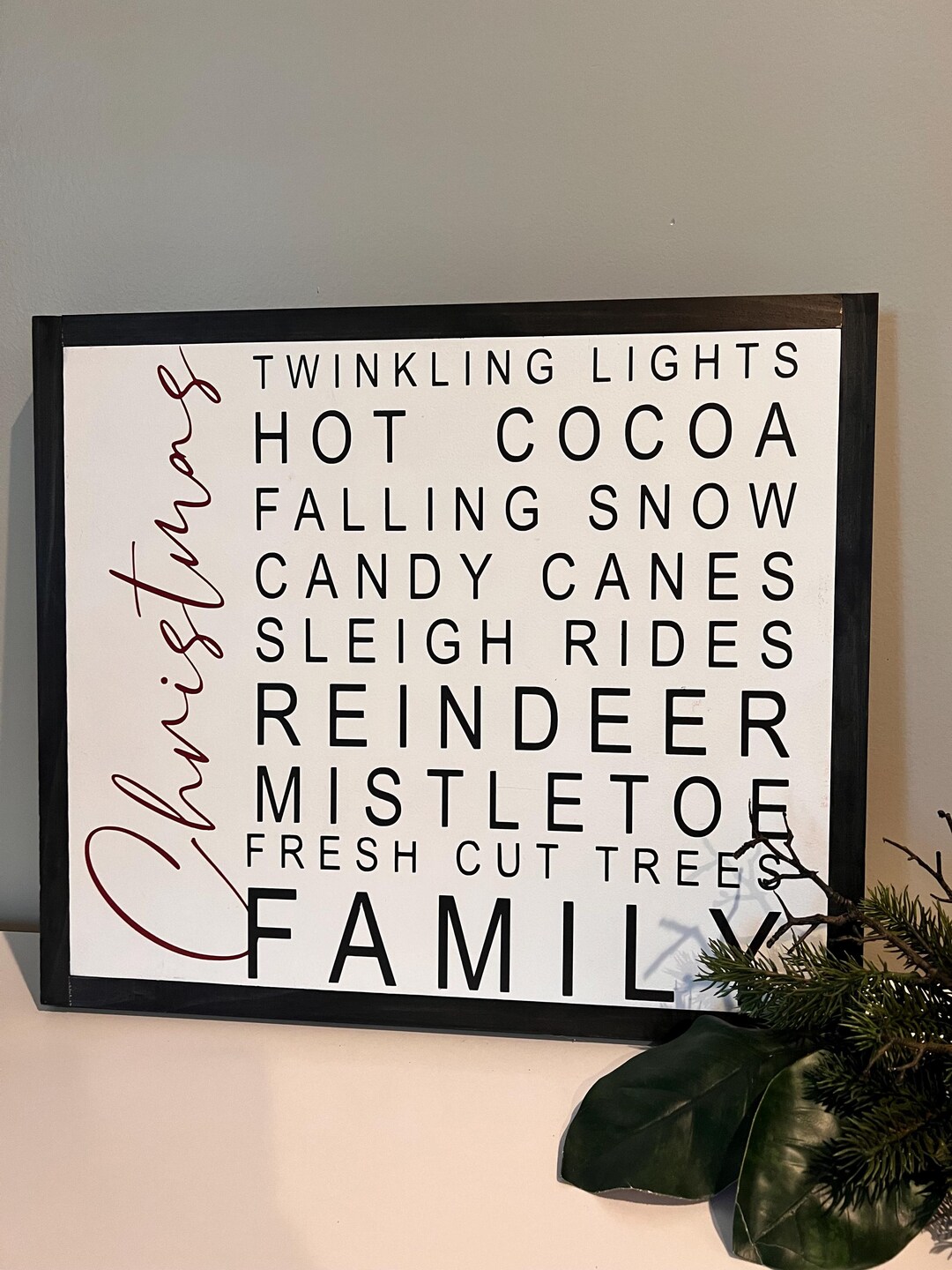 Christmas Terms, Christmas Sign, Christmas Printed Sign, Christmas ...