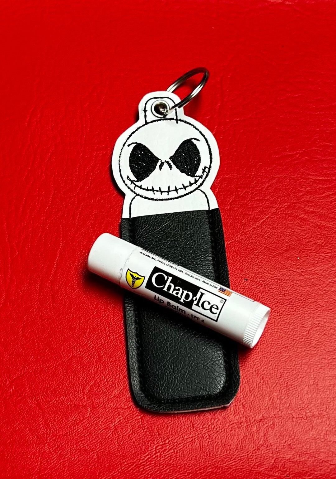 Embroidered Jack Lip Gloss-holder, Chapstick Holder, Key Chain - Etsy