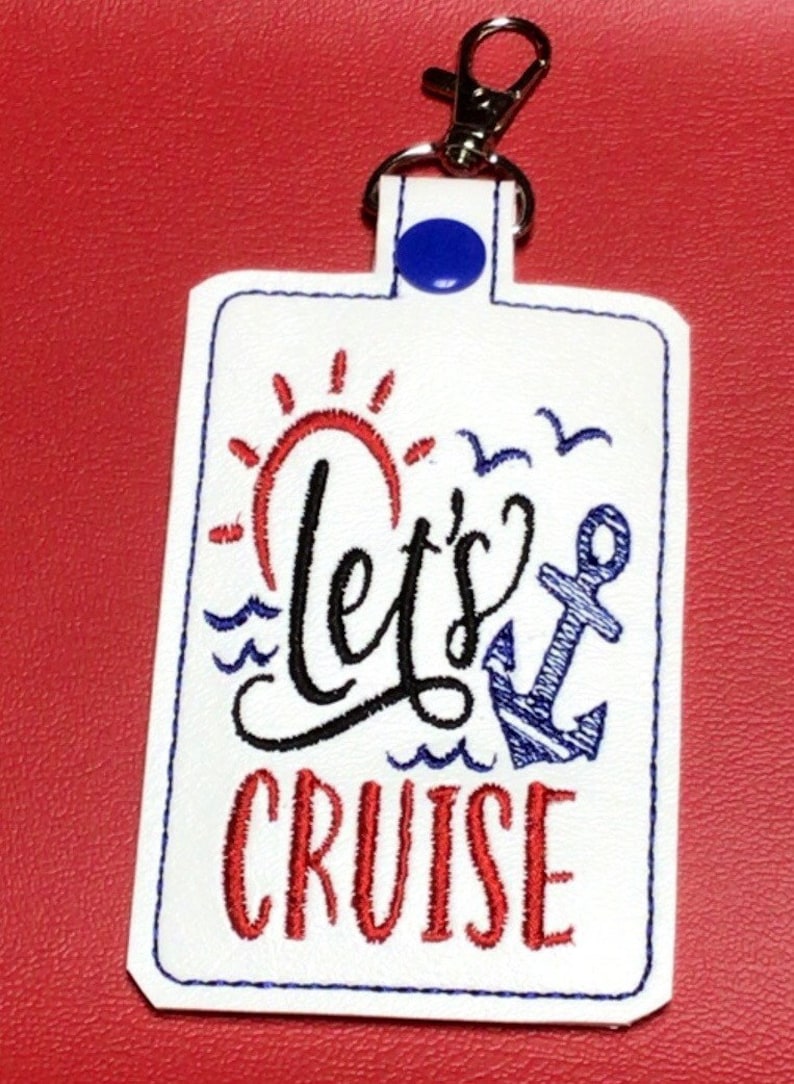 Personalized Embroidered Cruise Vacation Boat ID Badge - Etsy