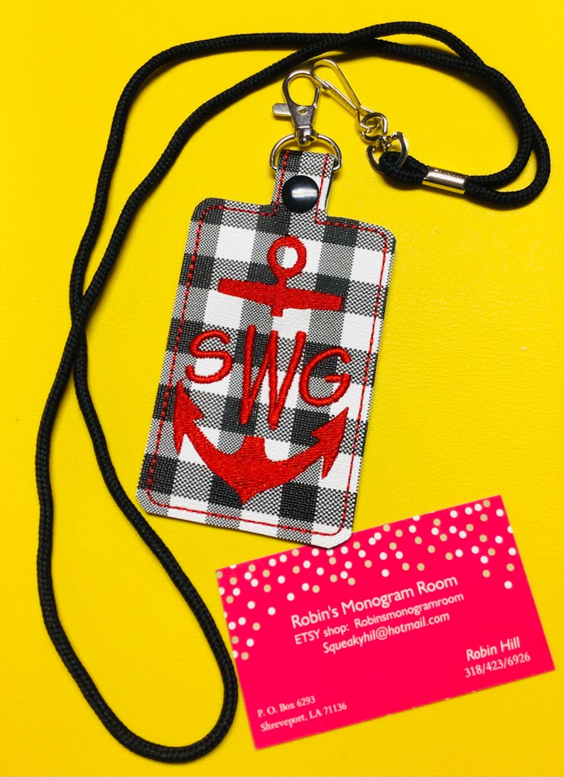 Personalized Embroidered Cruise, Vacation, Boat ID Badge Holder Lanyard ...