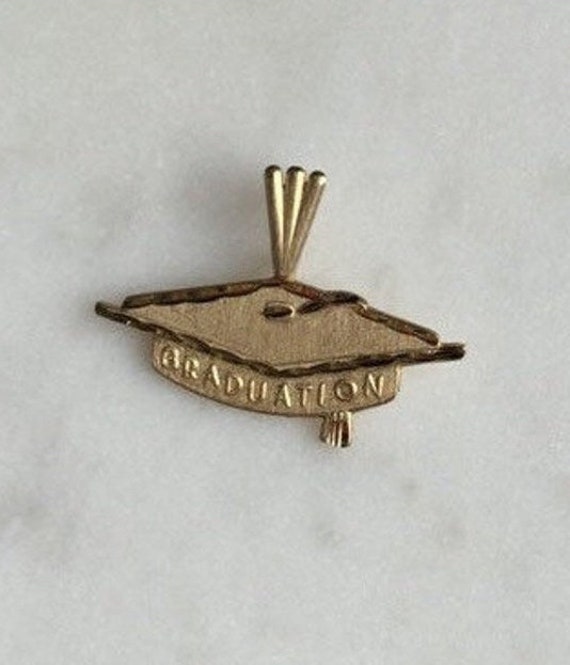 Graduation cap pendant charm - Gem