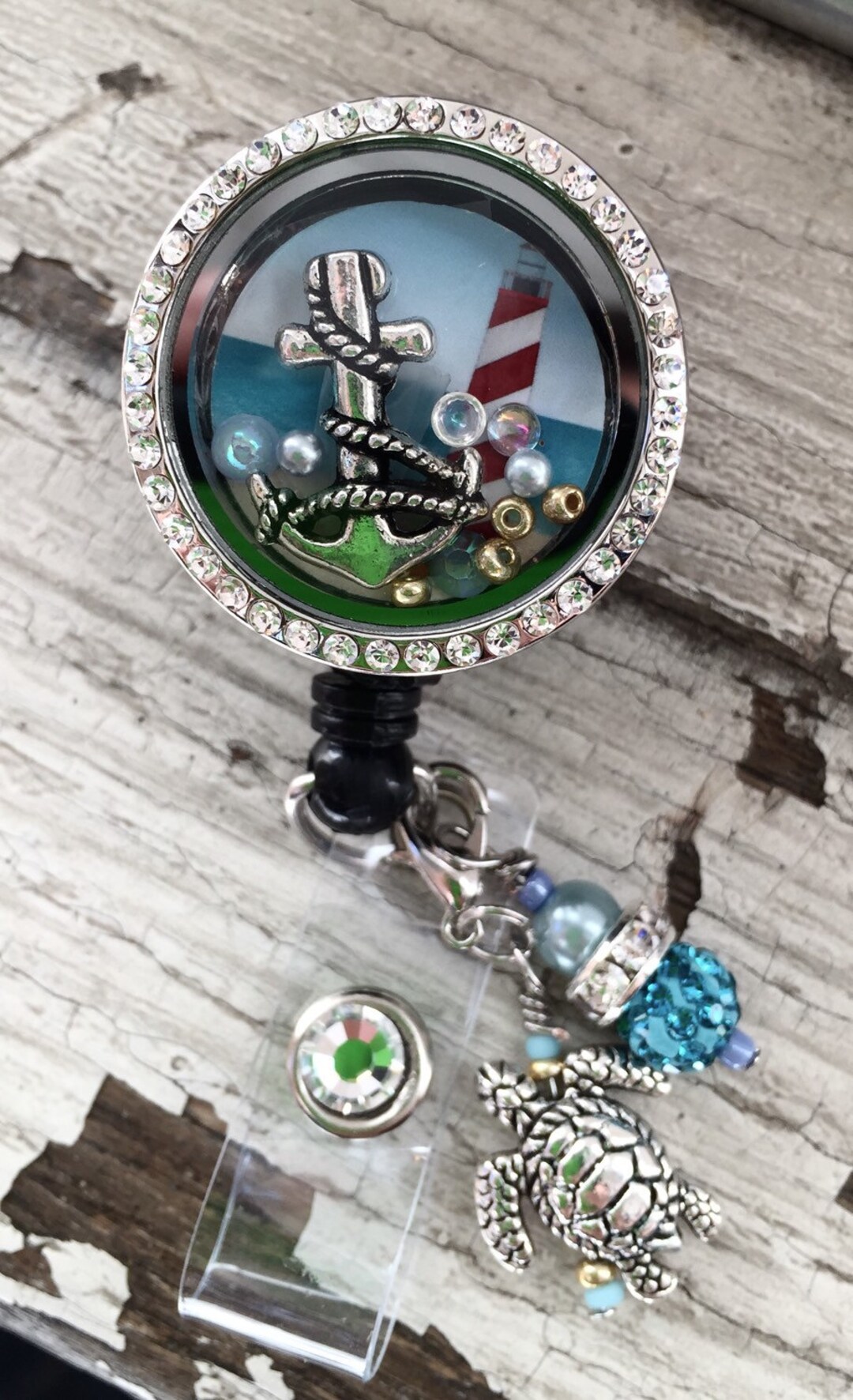 Locket Badge RN Nurse Floating Charms Memory Locket - Etsy