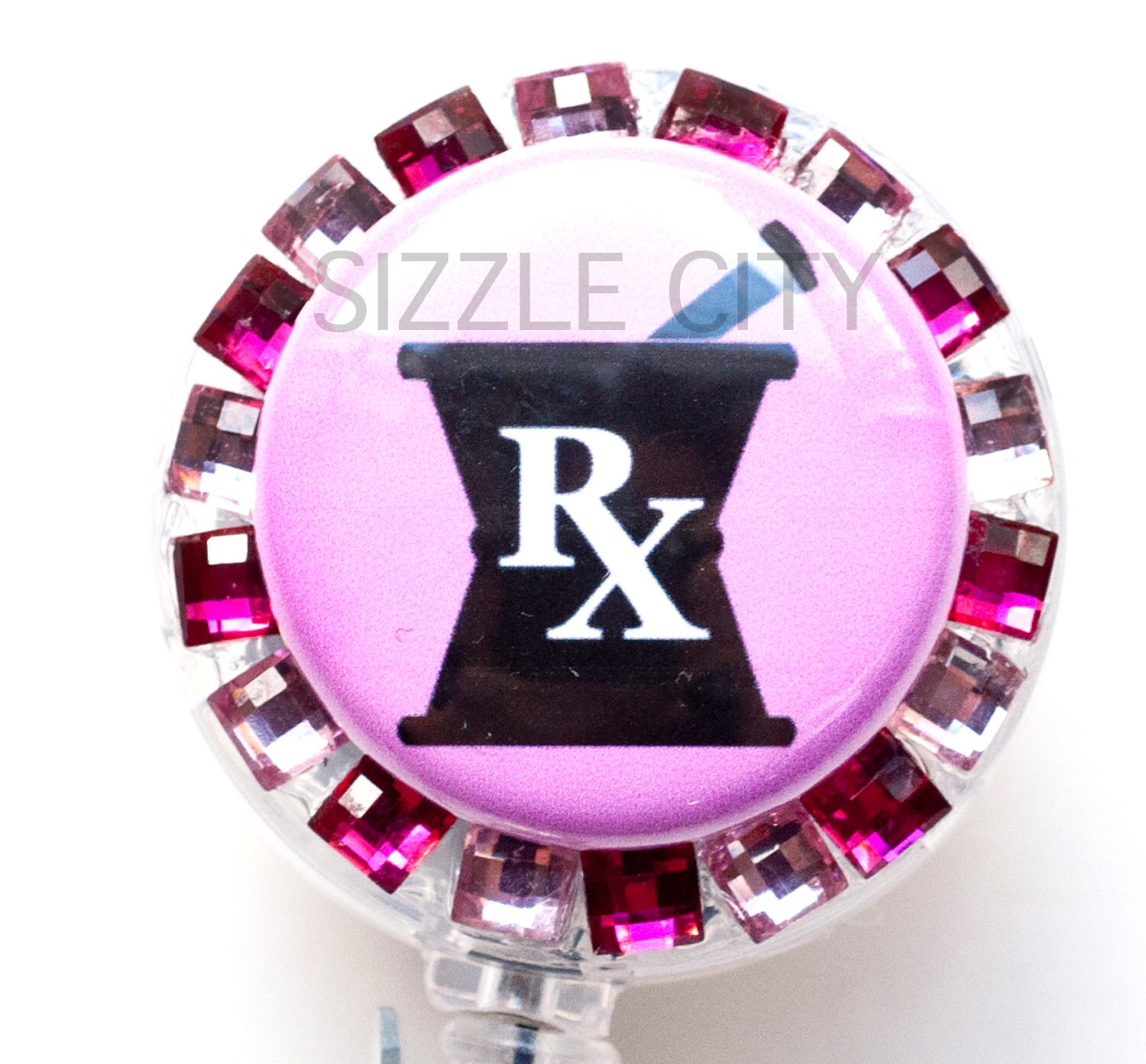 Pharmacist/rx/rph Rhinestone Retractable Badge Reel - Etsy