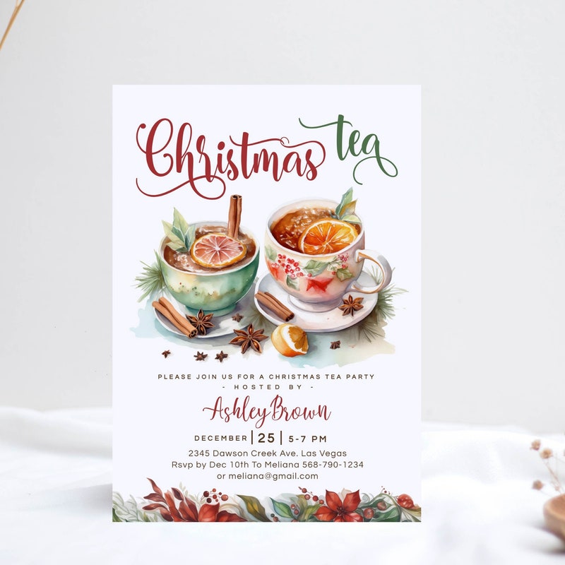 Christmas Tea Party - Etsy