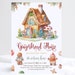 Editable Christmas Gingerbread House Decorating Party Invitation Party ...