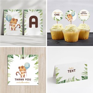 Safari Little Tiger Welcome Sign Template, Animal Print, Jungle Theme ...