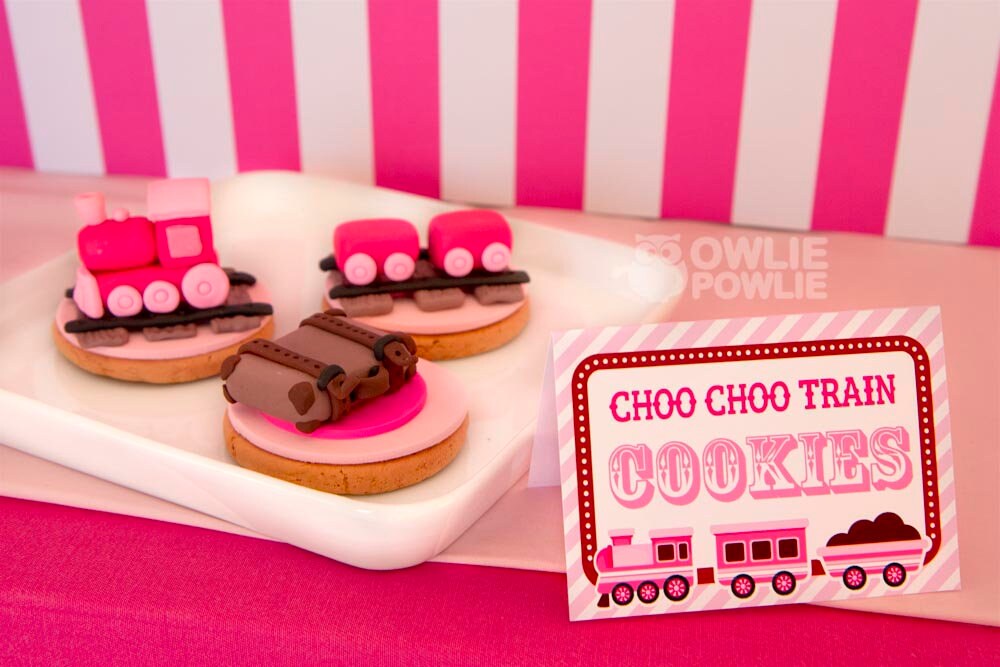 Pink Train BABY Shower Party Printable Package & Invitation, Train ...