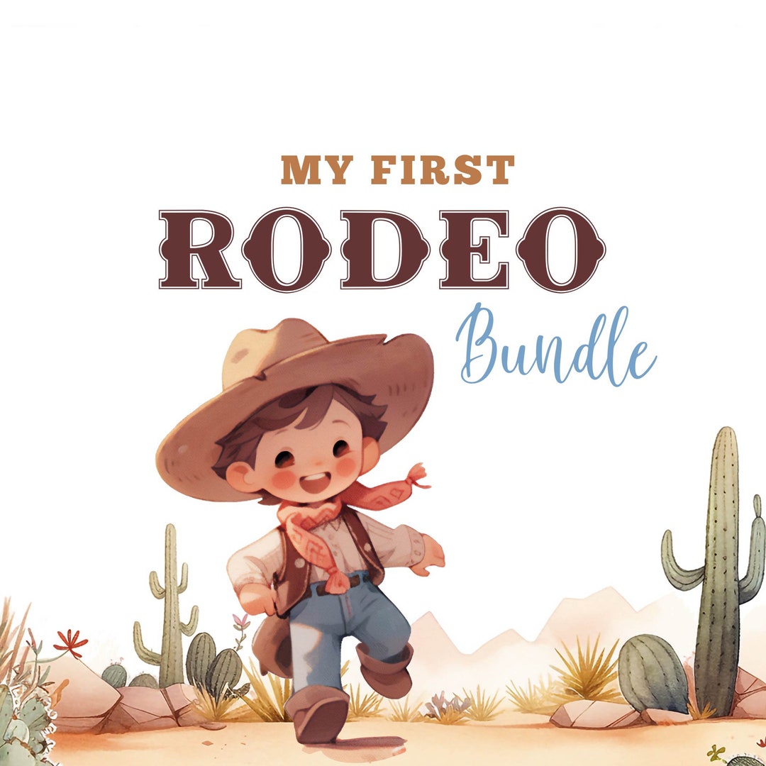 Editable Cowboy Bundle, Cowboy Western Birthday Decorations, Wild West ...