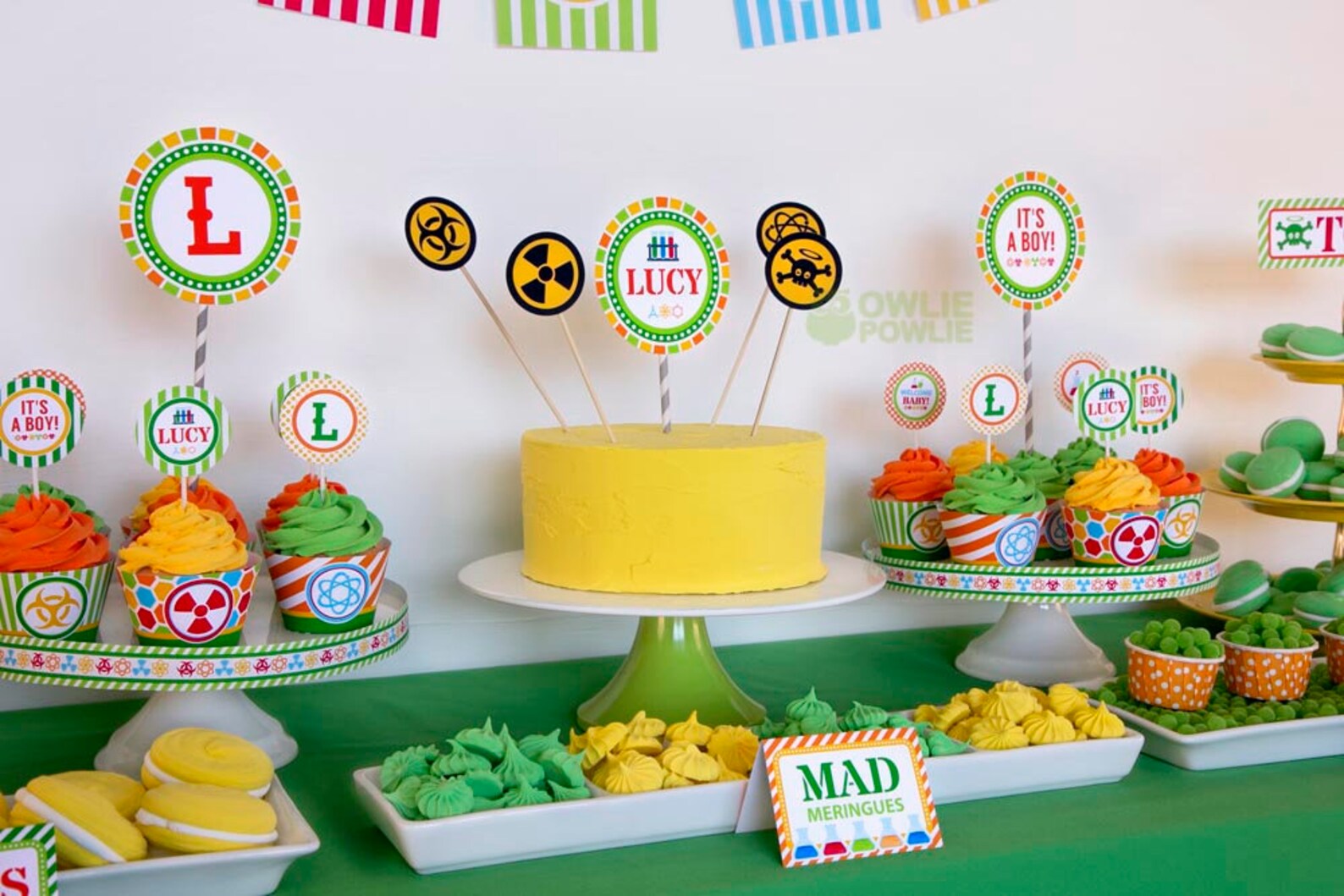 Science BABY Shower Party Printable Package & Invitation, Scientist ...