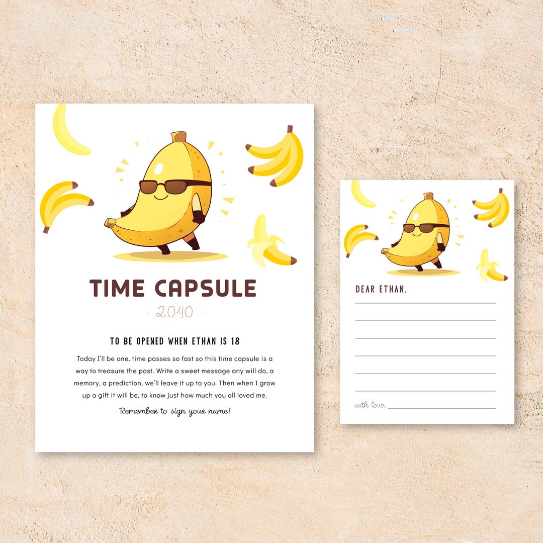 Let's Go Bananas Birthday Time Capsule, Twotti Frutti Decorations, Two ...