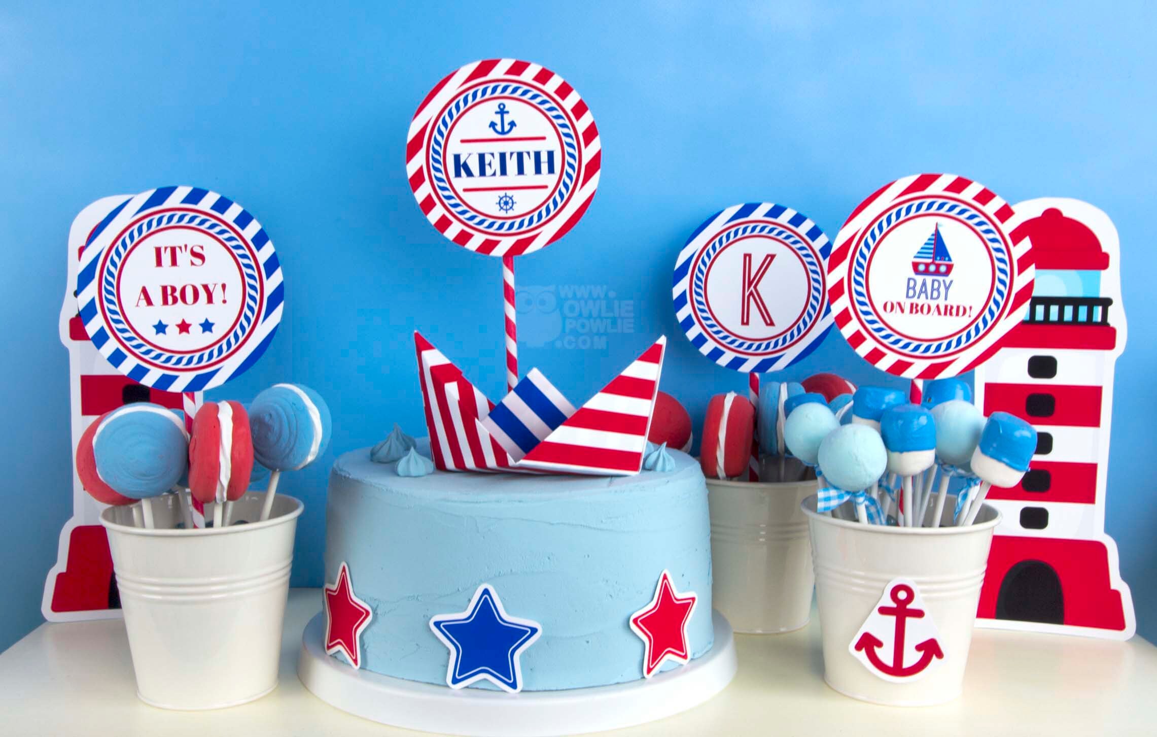 Nautical BABY Shower Party Printable Package & Invitation | Etsy