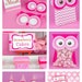 Pink Owl BABY Shower Party Printable Package & Invitation, Owl Baby ...