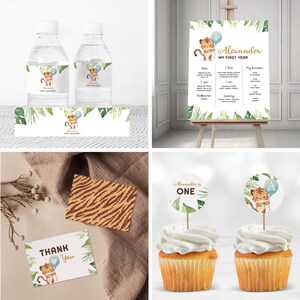 Safari Little Tiger Welcome Sign Template, Animal Print, Jungle Theme ...