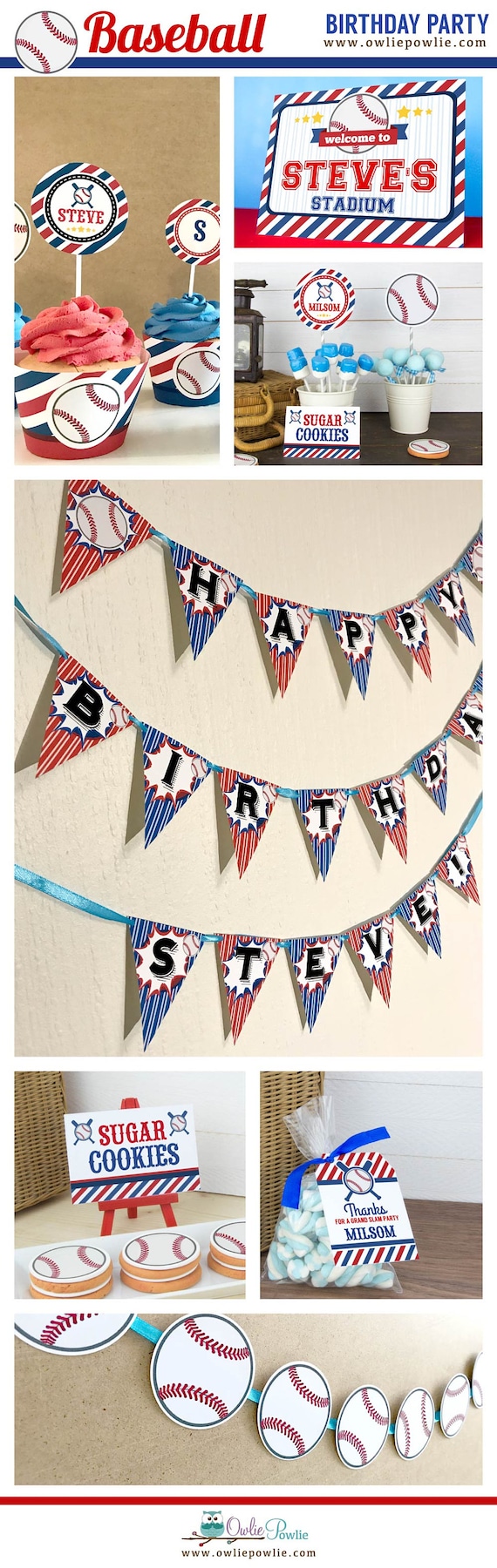 Baseball BIRTHDAY Party Printable Package & Invitation, baseball ...