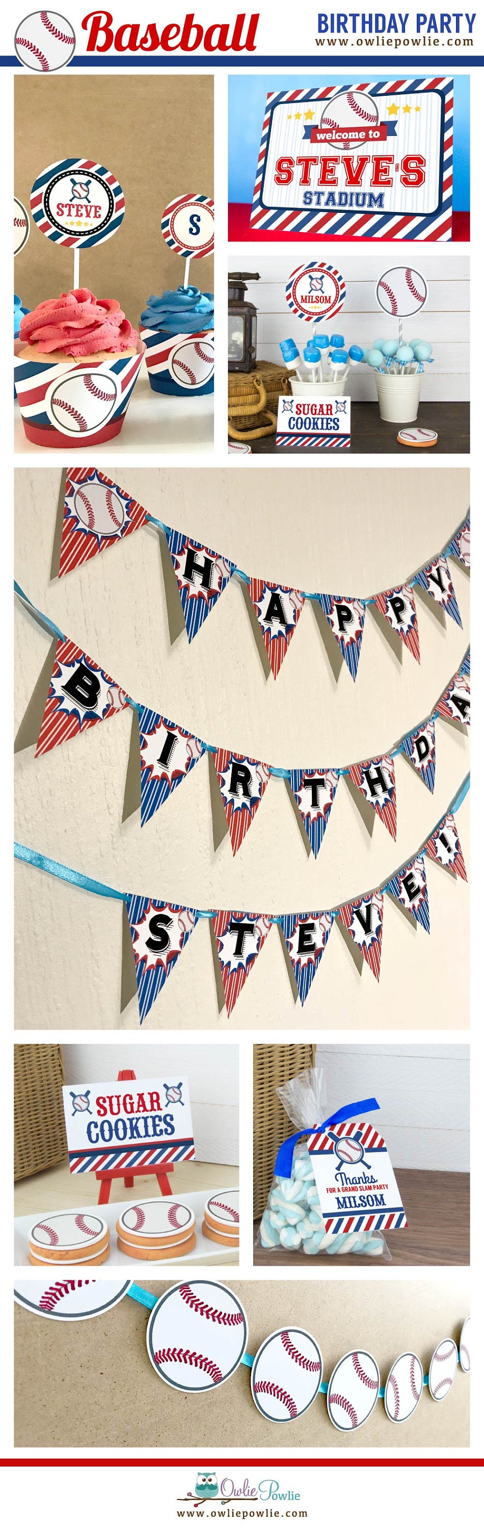 Baseball BIRTHDAY Party Printable Package & Invitation | Etsy