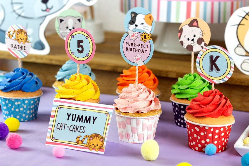 Cat Adoption BIRTHDAY Party, EDITABLE Printable Package & Invitation ...