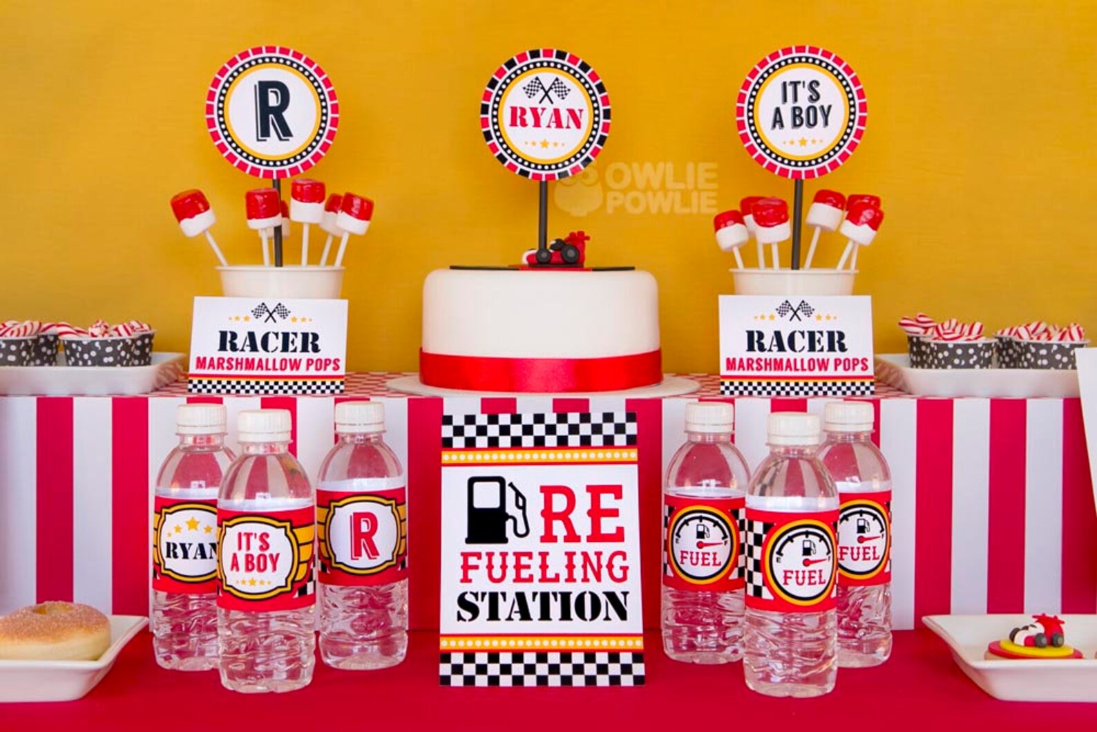 Race Car BABY Shower Party Printable Package & Invitation, Race Car ...