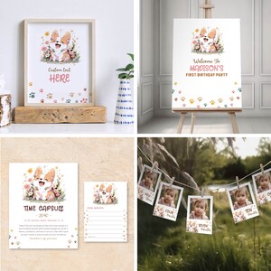 Corgi Puppy Welcome Sign Template, 1st Birthday Editable Digital ...
