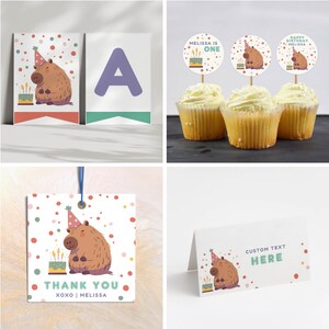Editable Capybara Chip Bag Labels 8.5x11 In, Capybara Decorations, Capy ...