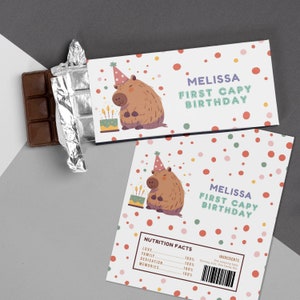 Editable Capybara Birthday Banner, Capybara Birthday Decorations ...