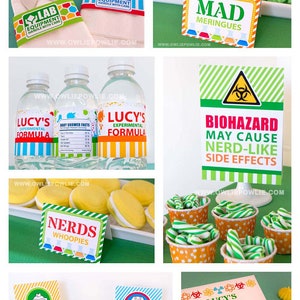 Science BABY Shower Party Printable Package & Invitation, Scientist ...