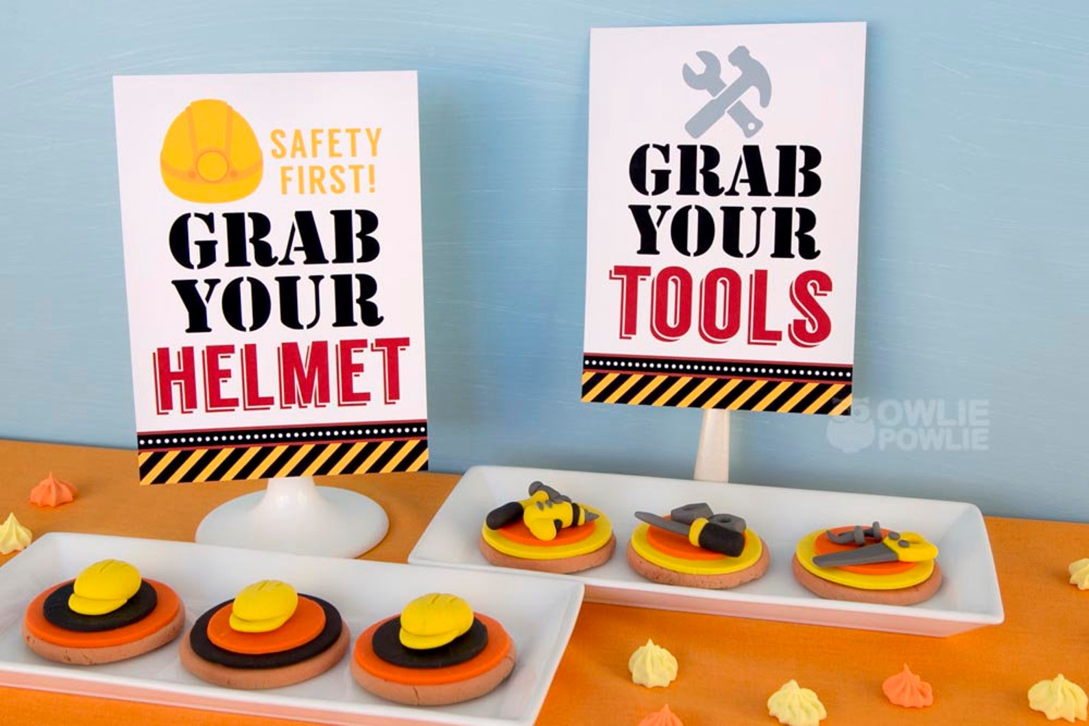 Construction Birthday Party Decorations EDITABLE Party - Etsy