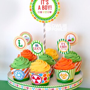 Science BABY Shower Party Printable Package & Invitation, Scientist ...