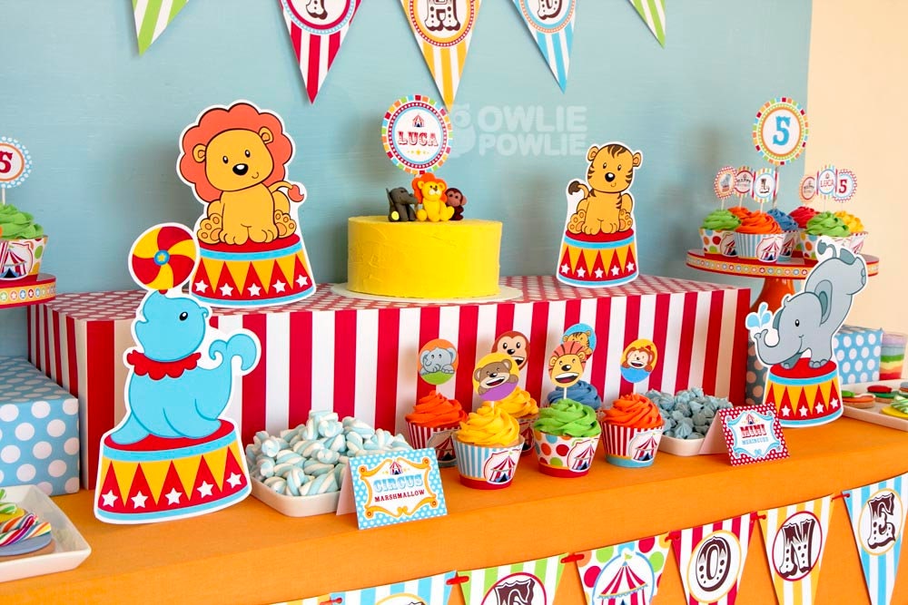 Circus BIRTHDAY Party Printable Package & Invitation circus | Etsy