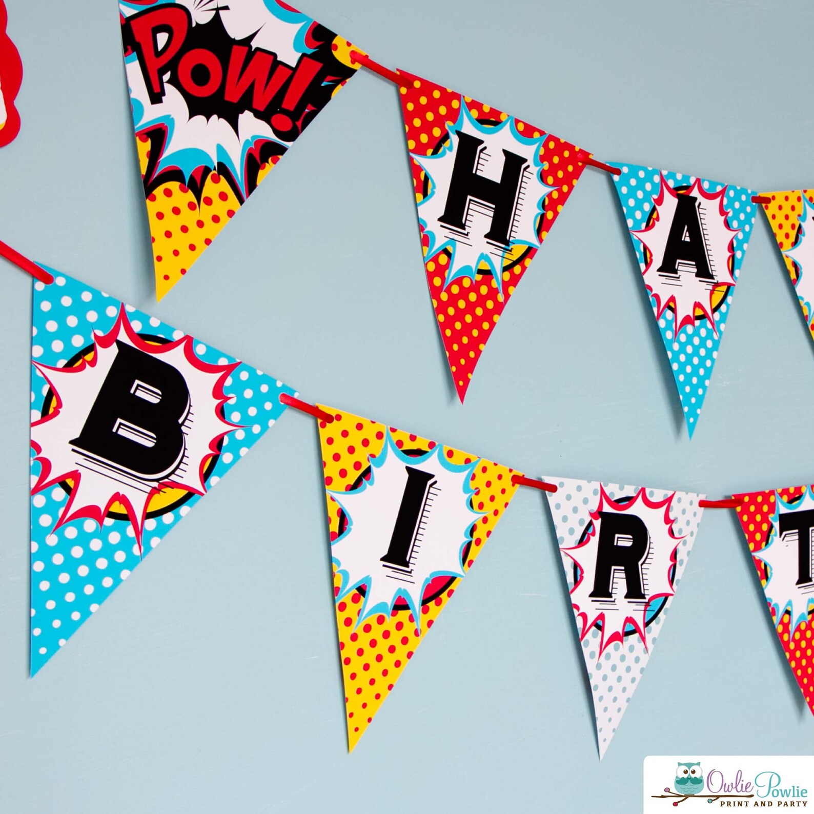 Superhero Banner Printable Party Decoration EDITABLE Pdf - Etsy