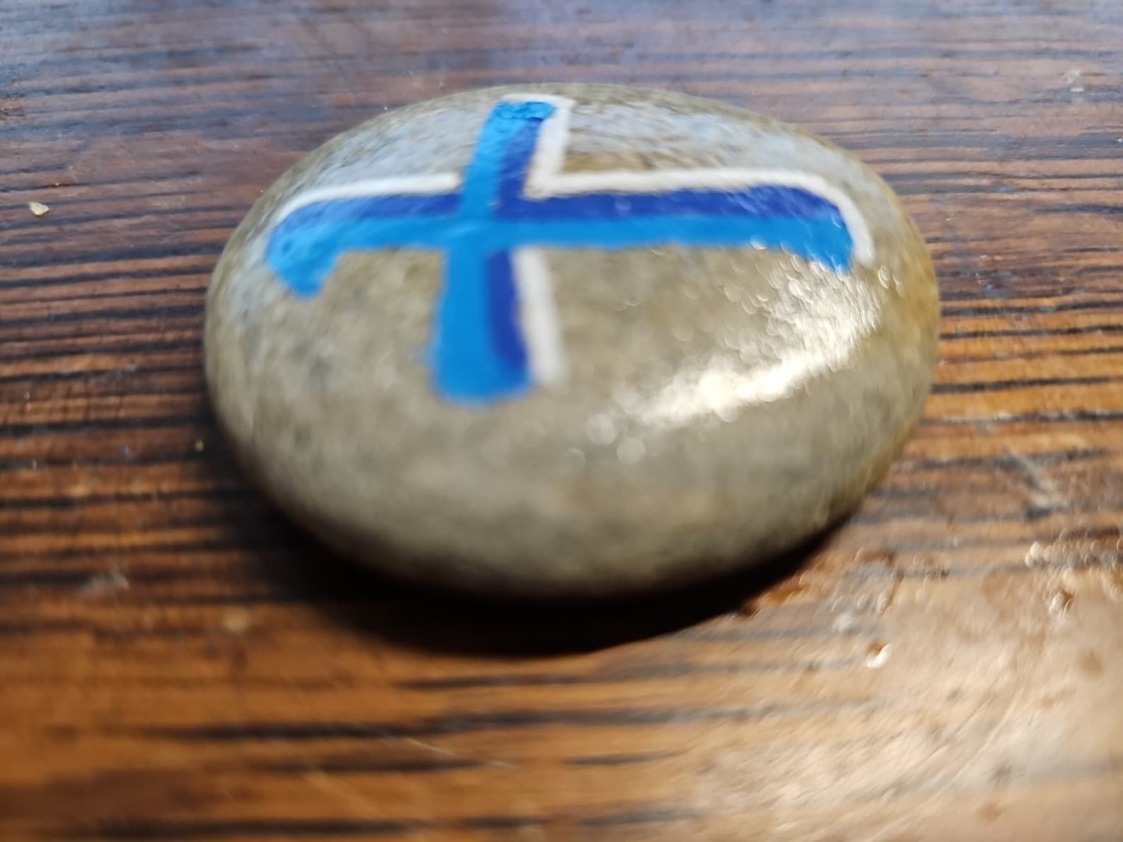 Cross Rock - Hand Painted - Etsy