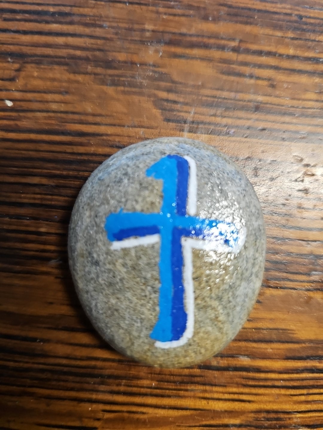Cross Rock - Hand Painted - Etsy