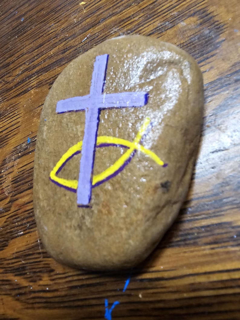 Cross and Fish - Etsy