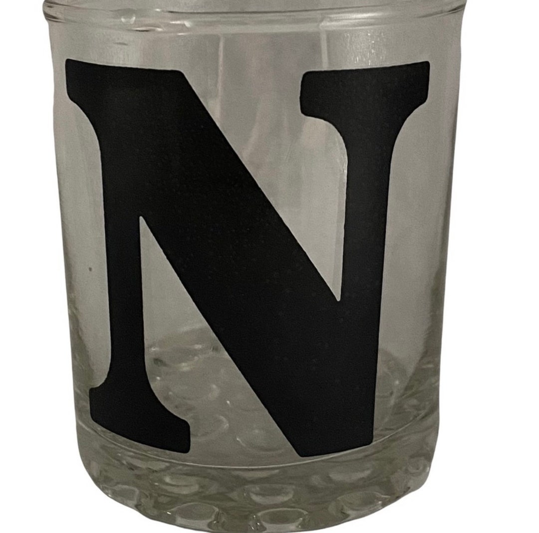 Letter N Vintage 70’s Highball Glass - Etsy