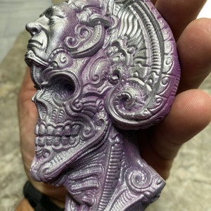 Aztec Skeletal Machine Warrior Bust - Resin Sculpture - 5" - Etsy