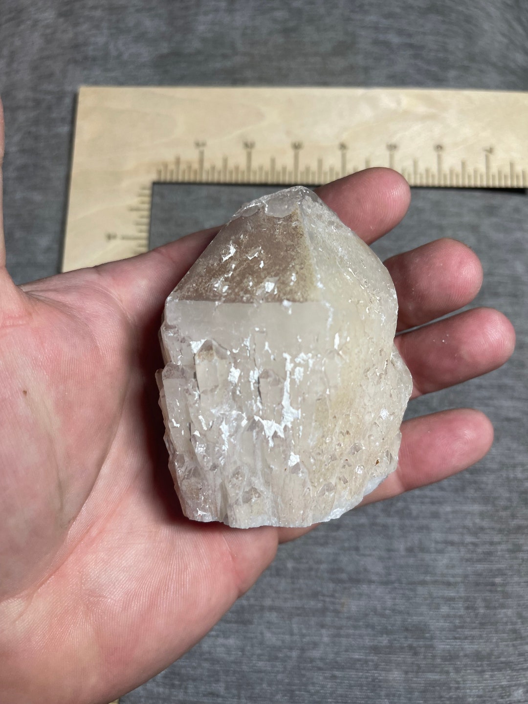 Candle Quartz Point With Cut Base Very High-vibrational Crystals ...