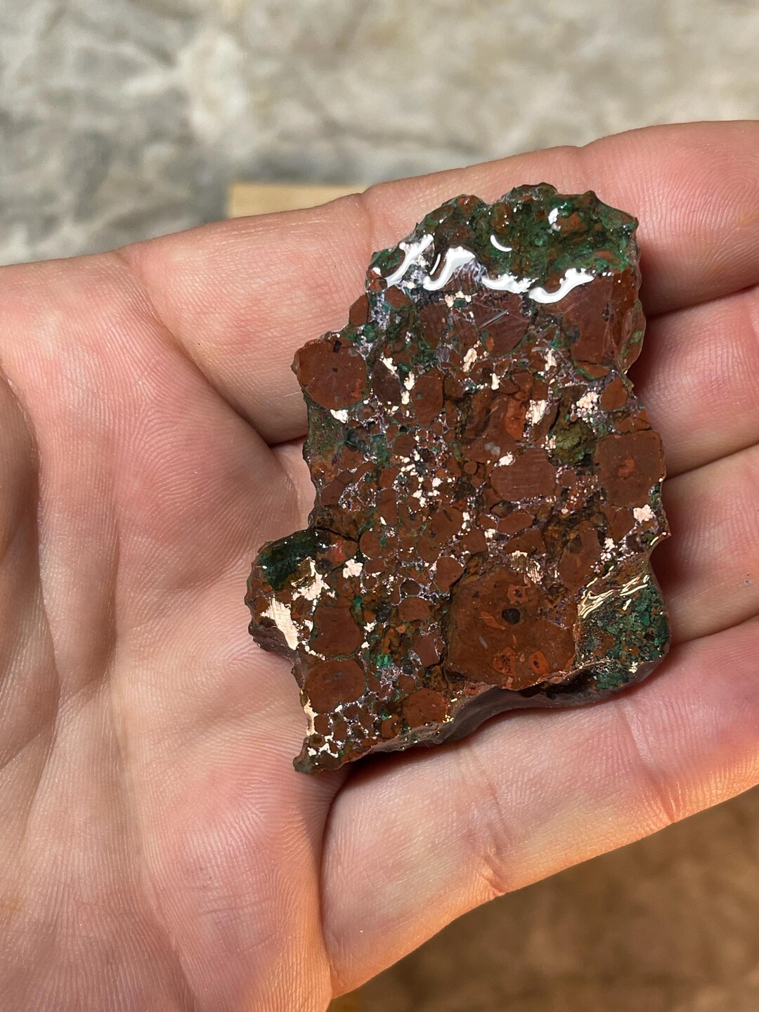 Native Copper Slabs From Michigan! Copper-rich Ore With Quartz, Basalt, Epidote, and Calcite ...