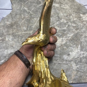 Metallic Signature Series Eagle Flying Sculpture 9.25 - Etsy